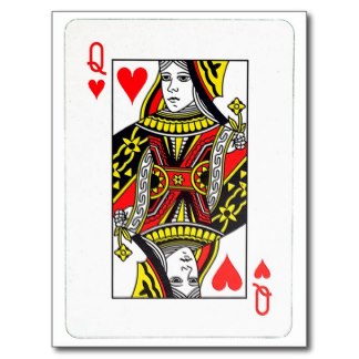 Queen Of Hearts Card Template - ClipArt Best