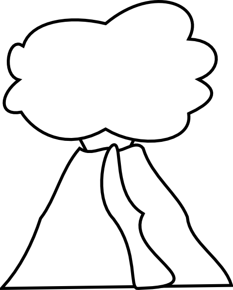 Volcano Template - ClipArt Best