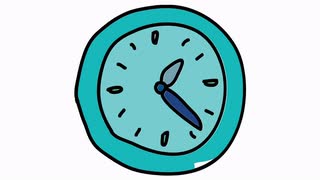 24 hour round the clock cartoon illustration hand drawn animation ...