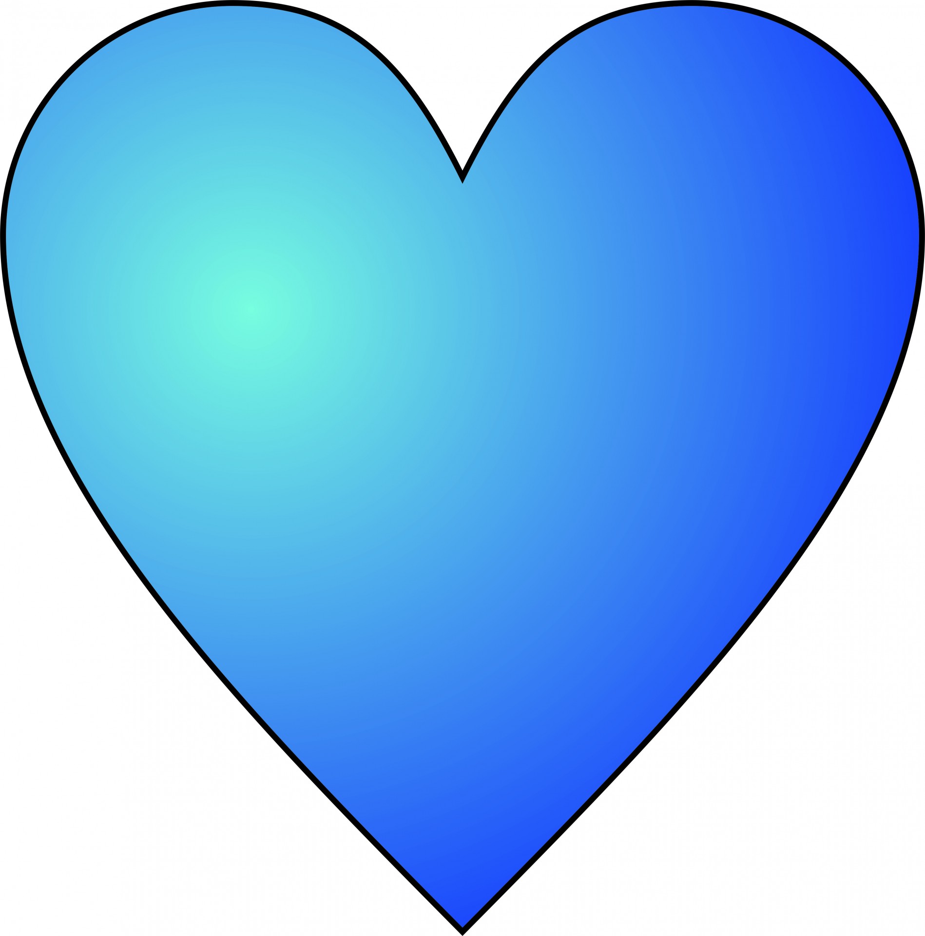 Blue Heart Clipart