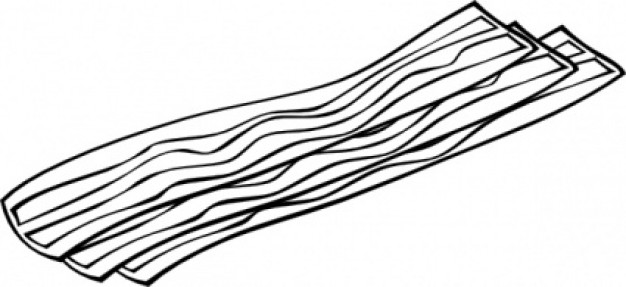 Black and white bacon clip art | Download free Vector - ClipArt Best ...