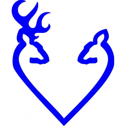 Browning Heart Buckmark Deer Hunting Vinyl Decal Sticker - ClipArt Best ...