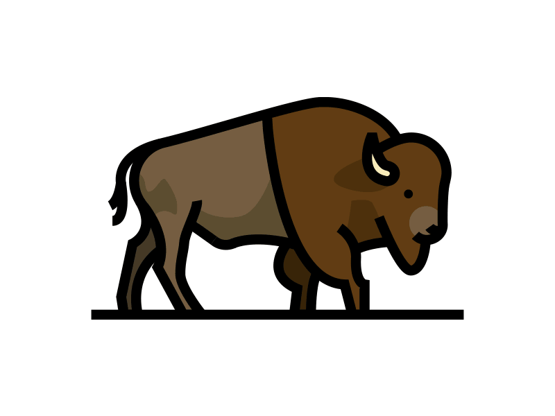 Bison GIF - Find & Share on GIPHY - ClipArt Best - ClipArt Best