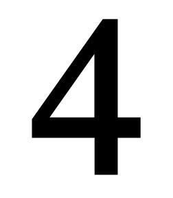 Number 4 Clipart Black And White
