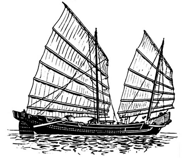 Chinese Junk Drawing