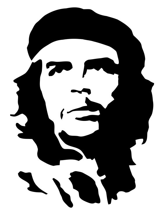 Che Guevara Tattoo Stencil - ClipArt Best - ClipArt Best