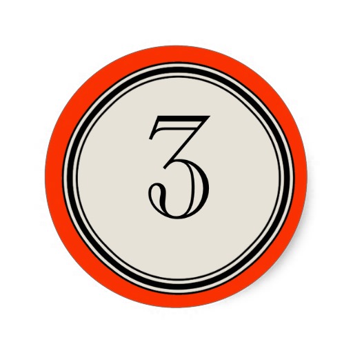 Vintage Number Circle Frame Seal Template Sticker from Zazzle ...