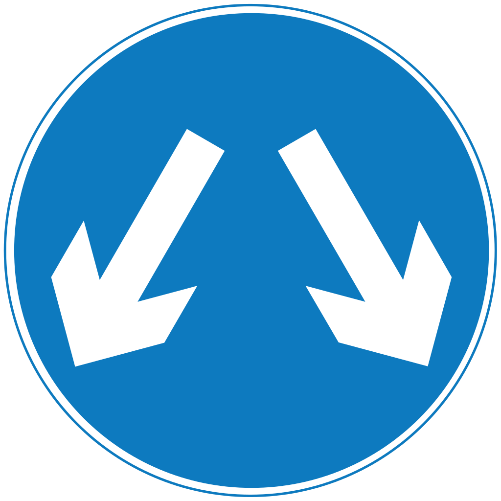 File:Singapore Road Signs - Regulatory Sign - Split Way.svg ...