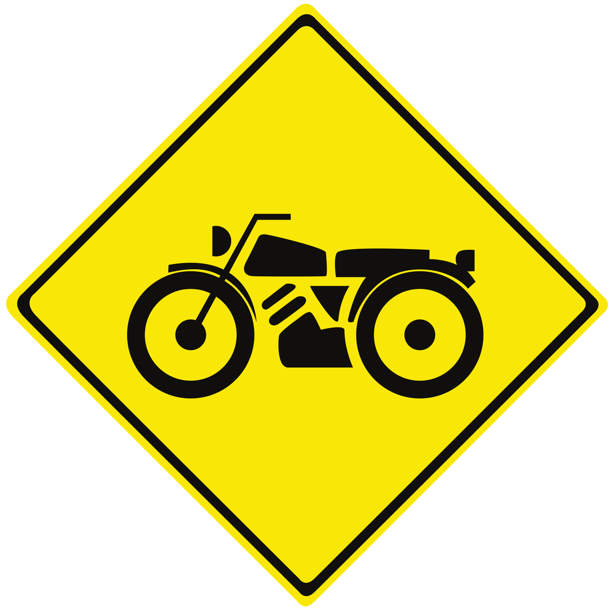 File:Motorcycle yellow sign.svg - ClipArt Best - ClipArt Best
