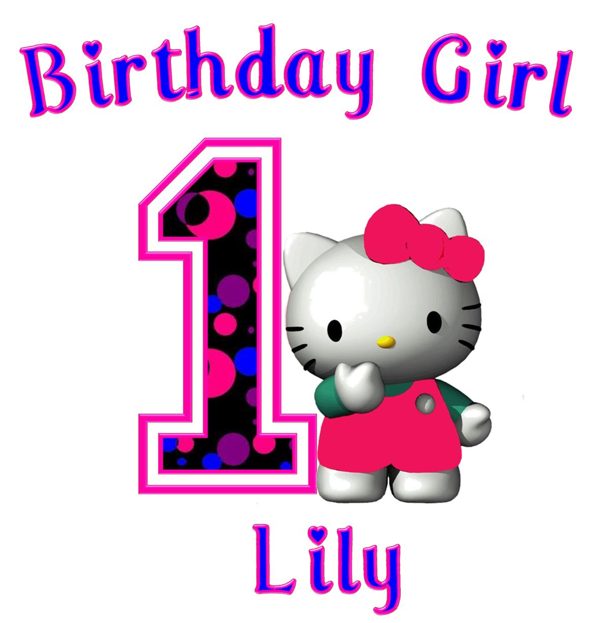 Birthday Number 1 Hello Kitty