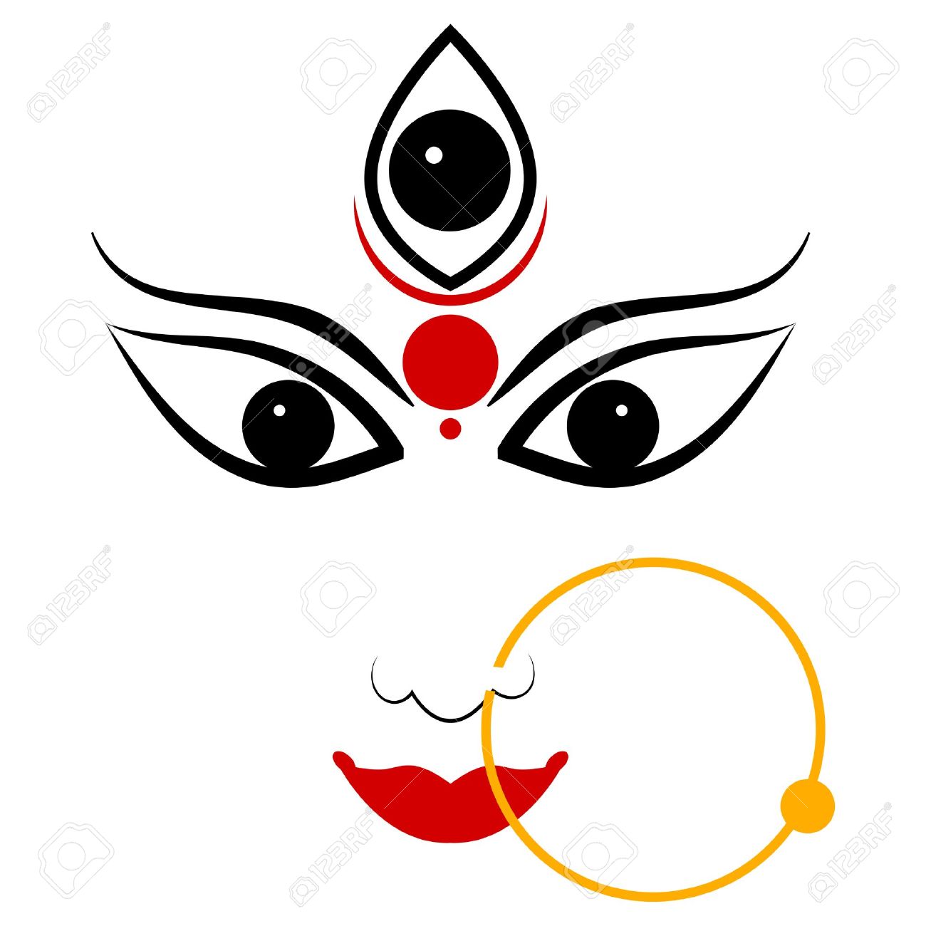 Durga Maa Clip Art - ClipArt Best