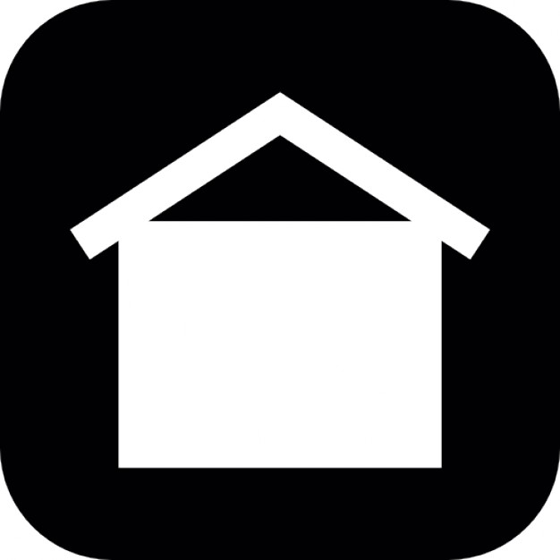 House on square black background Icons | Free Download - ClipArt Best ...