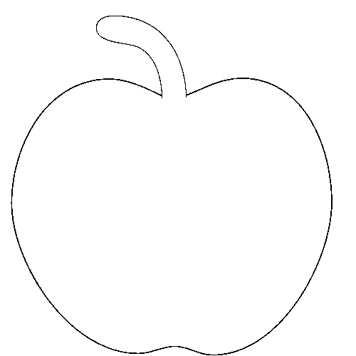 Image Of Apple Outline - ClipArt Best