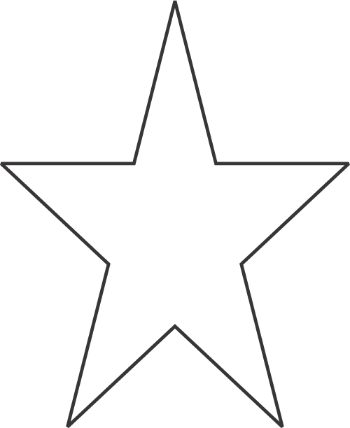 Blank Star Chart Sketch Coloring Page