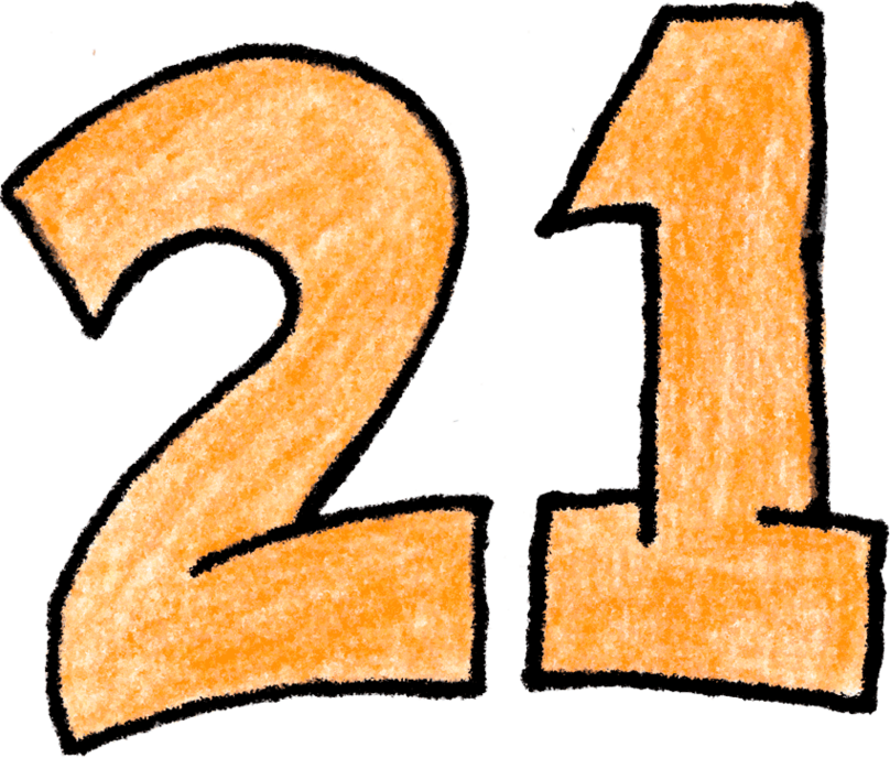 21st Birthday Cake Clipart