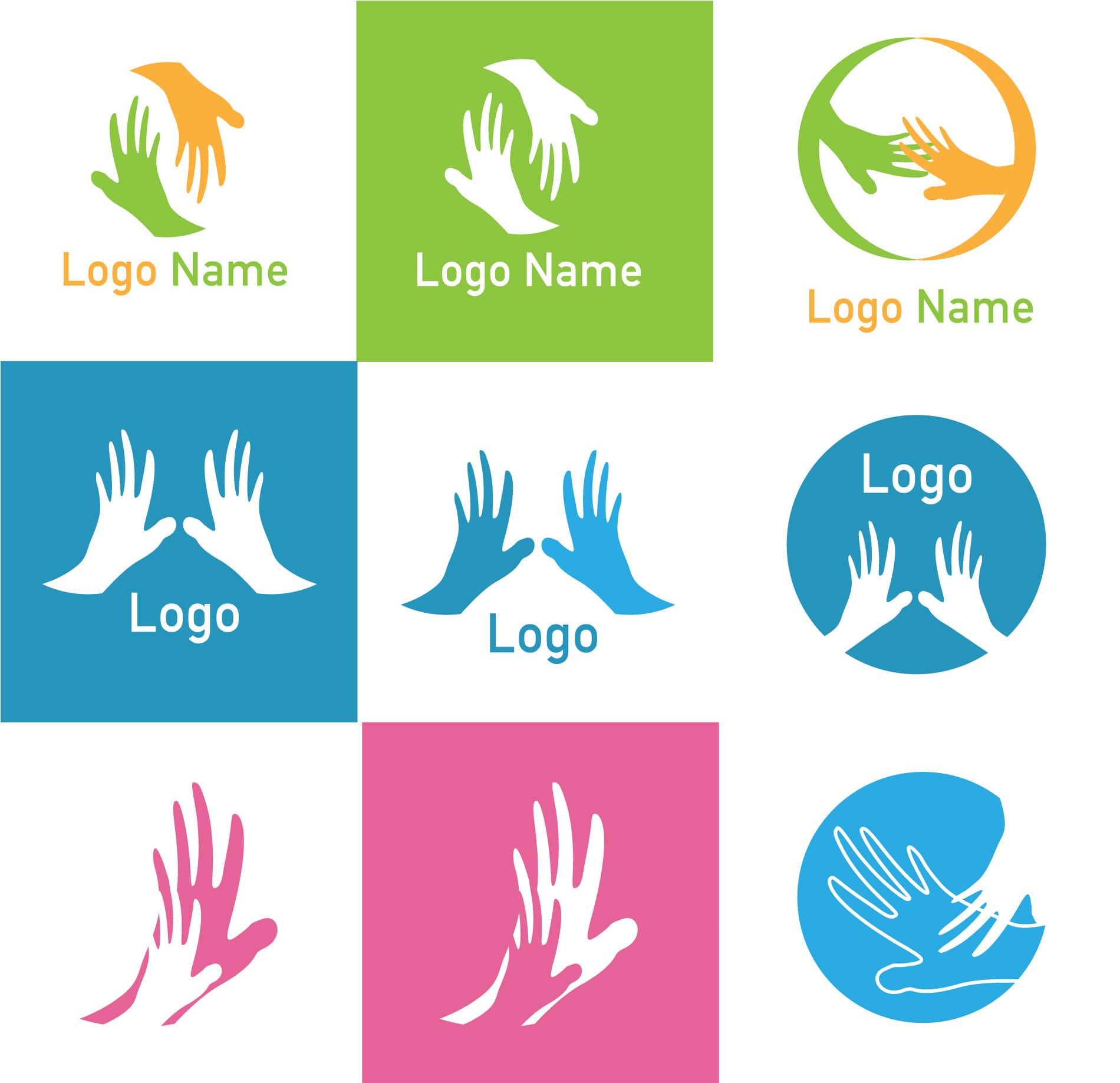 Hand Vector Logos Various Free Vector Art Download - ClipArt Best ...