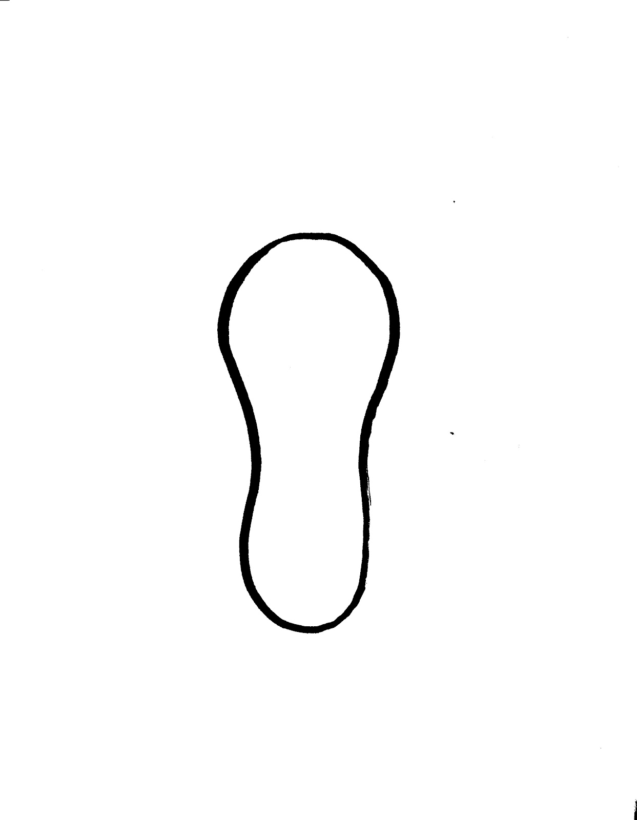 Sneaker Bottom Outline