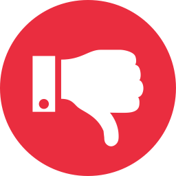 Disadvantages Thumbs Down