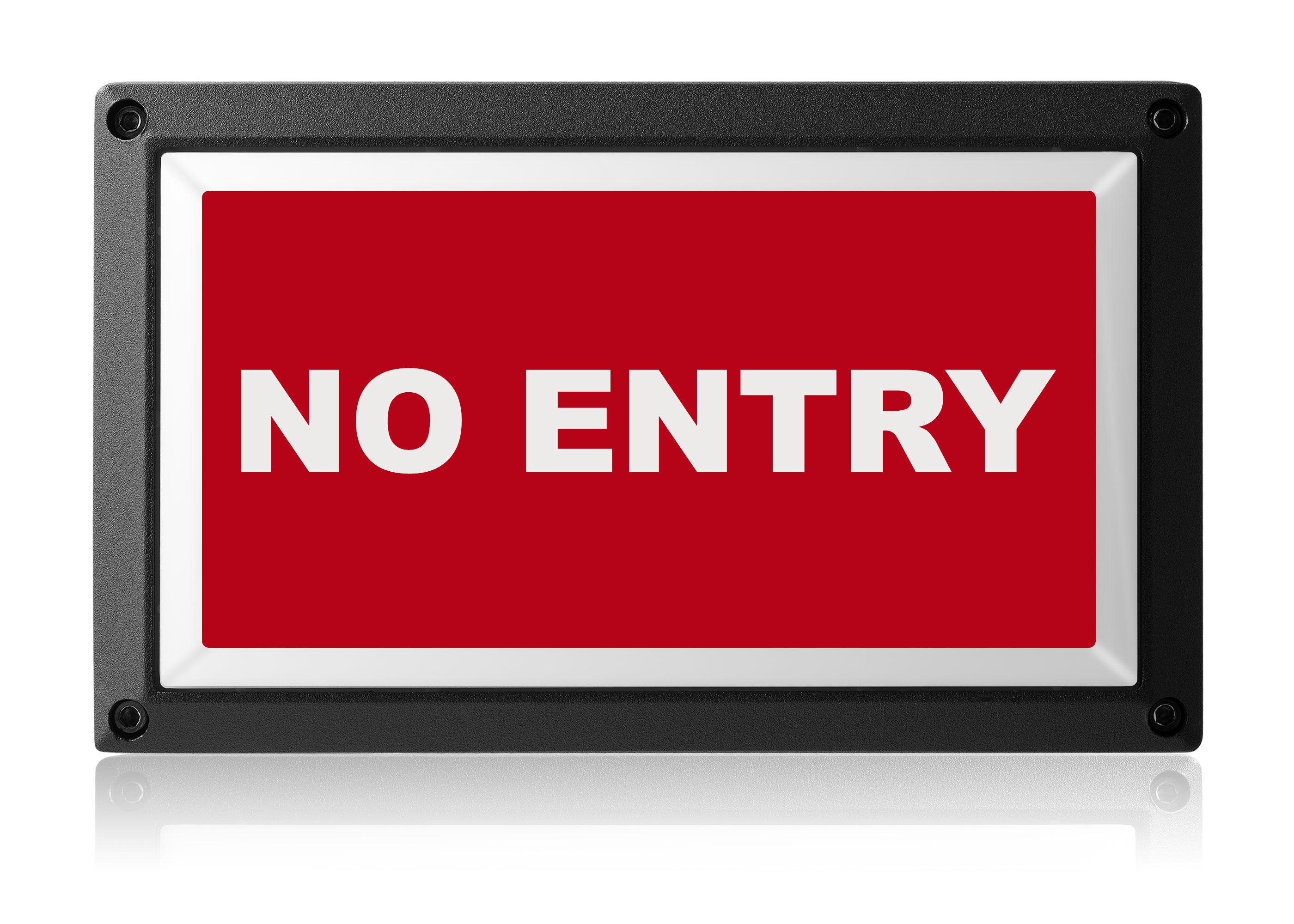 No Entry - Warning Sign Light Box - LED in Metal Enclosure - ClipArt ...