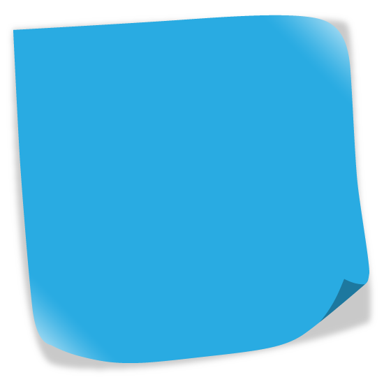 Blue Post It Png