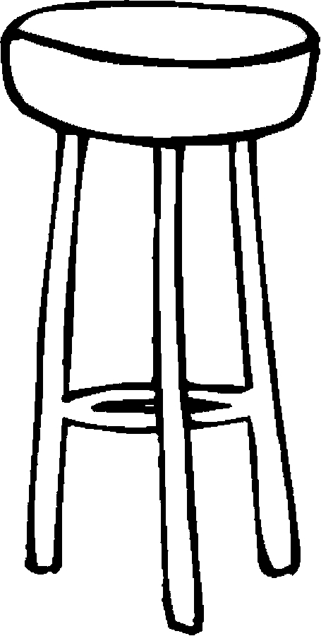 Stool Colouring Pages Sketch Coloring Page