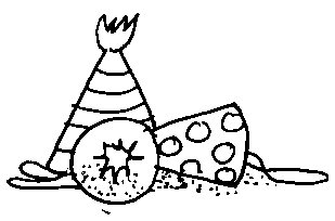 Birthday Party Hats Clip Art Black And White - ClipArt Best