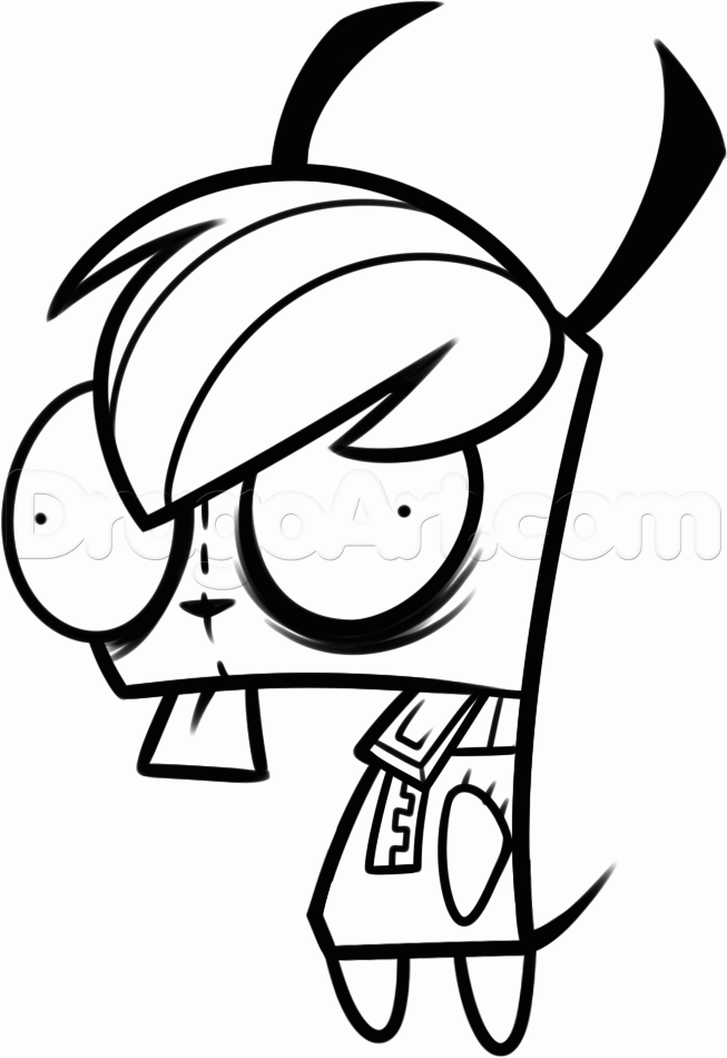 Emo Drawing Coloring Pages