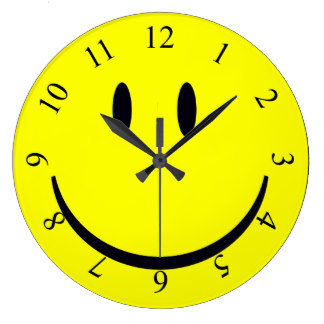 Smiley Face Wall Clocks | Zazzle - ClipArt Best - ClipArt Best