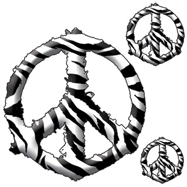 Zebra Peace Sign - Pro World - ClipArt Best - ClipArt Best