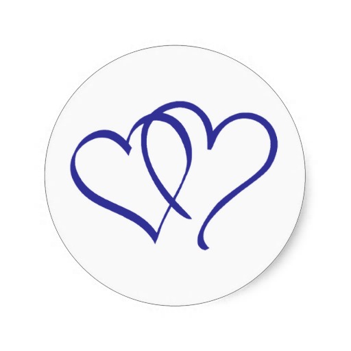 Navy Blue Heart Clipart