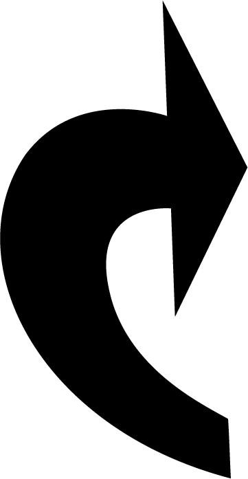 Curved Arrow 1 Sticker | Curved Arrow Stickers | Curved Arrow ...