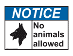 Animal Handling / Pet Safety Signs - Safety Signs Labels at ...