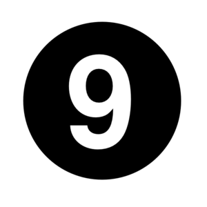 Number nine clipart black and white - ClipArt Best - ClipArt Best