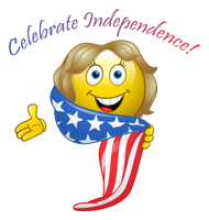 Emoticon - Celebrate Independence! Smiley | Zaazu. - ClipArt Best ...
