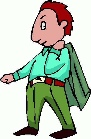 Computer man clipart