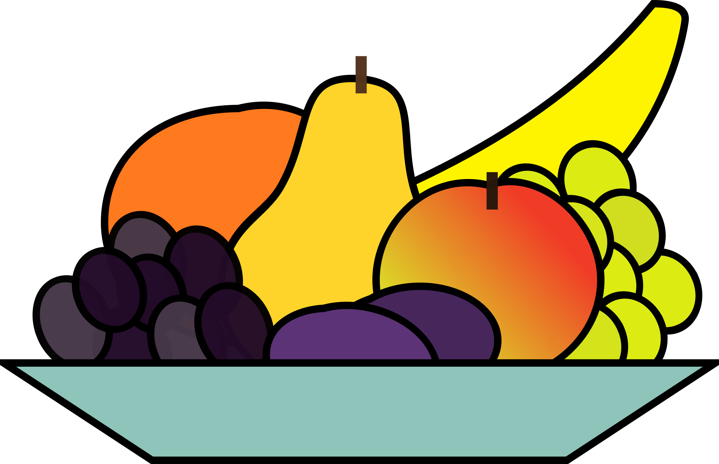 Clipart - fruit plate - ClipArt Best - ClipArt Best