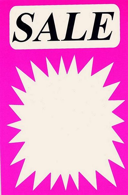 Sale Splash Signs Fluro Neon Pink 12113_Case | POS Signs Geographics ...