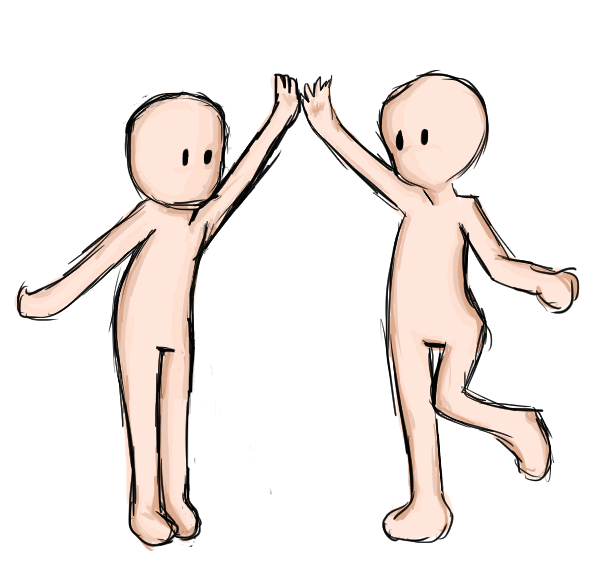 highfive Animation Base by ColorfulMay on DeviantArt - ClipArt Best ...
