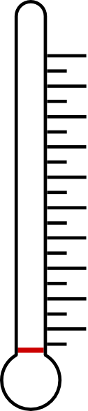 Blank Goal Thermometer Printable - ClipArt Best