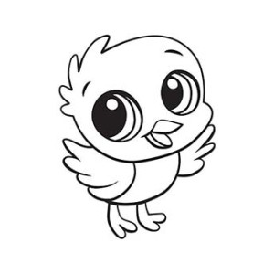 Baby Chick Outline Coloring Page: Baby Chick Outline Coloring Page ...