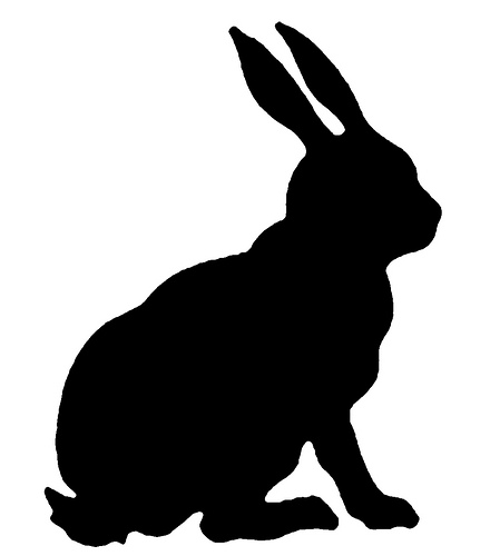 Jack Rabbit Silhouette Clipart