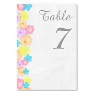 Flower Border Table Cards & Place Cards | Zazzle - ClipArt Best ...