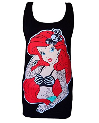 Twisted Punk Disney Little Mermaid Ariel Vest Top Tank emo pinup ...