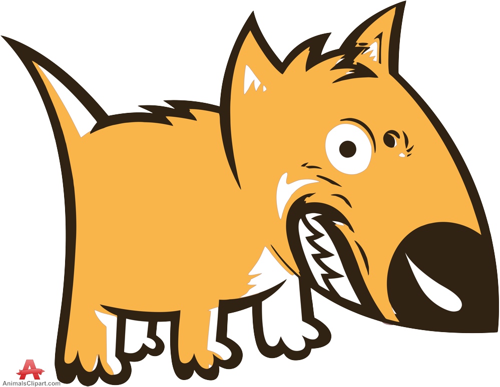 Dangerous Cute Dog Cartoon Clipart | Free Clipart Design Download ...