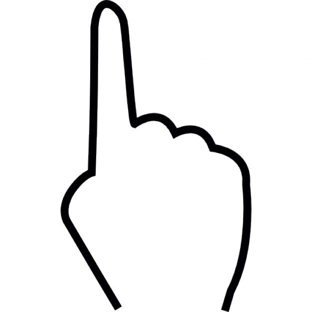 One finger of a hand, IOS 7 interface symbol Icons | Free Download ...