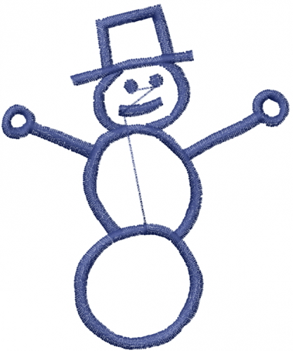 Snowman Outline - ClipArt Best