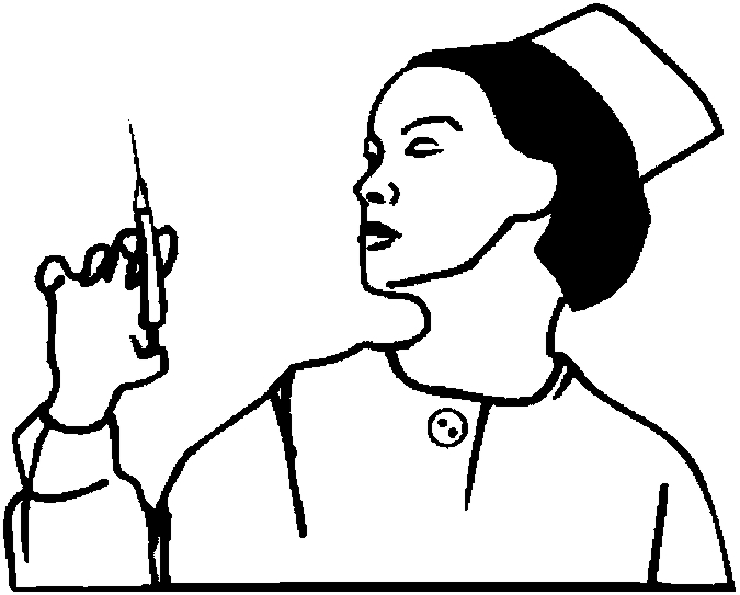 Syringe Coloring Page
