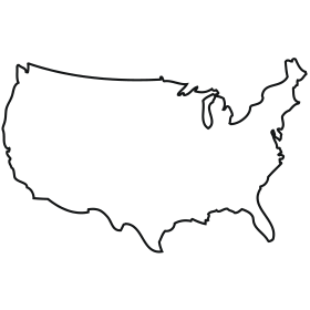 US Continental Outline // Design Shirtigator. - ClipArt Best - ClipArt Best