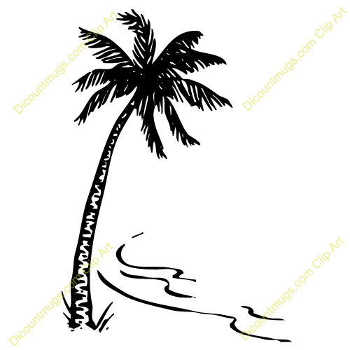 Hawaiian Palm Trees Coloring Pages