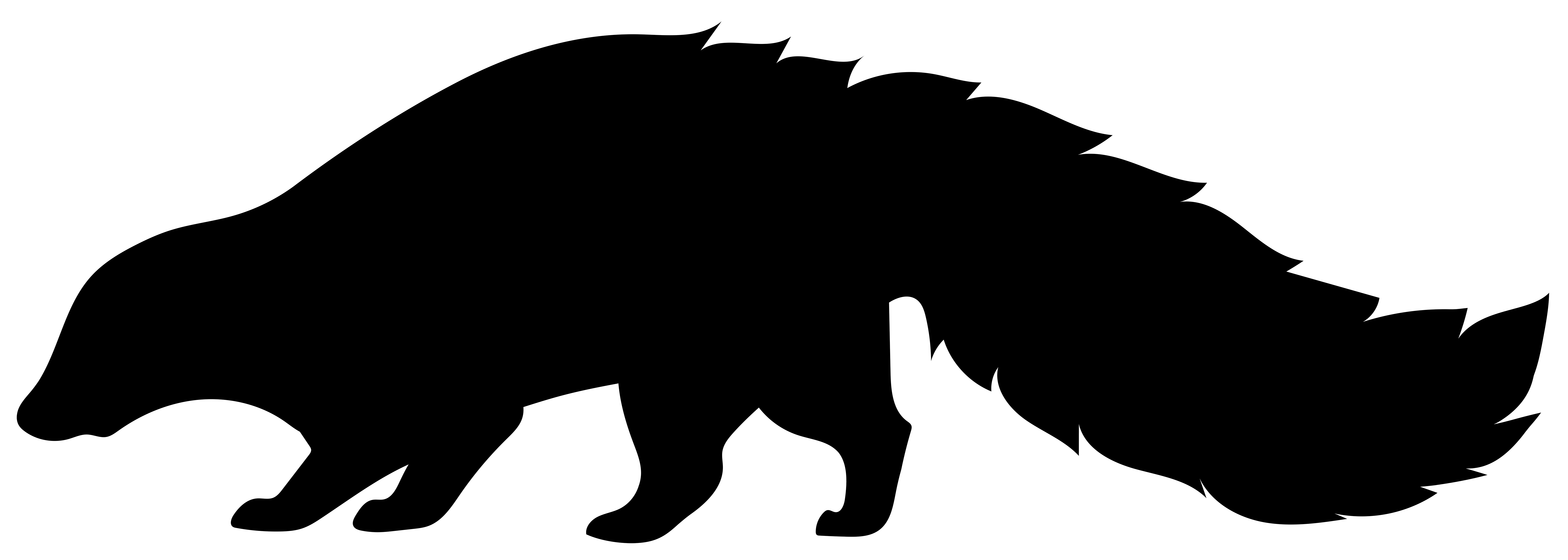 Skunk Silhouette PNG Transparent Clip Art Image - ClipArt Best ...